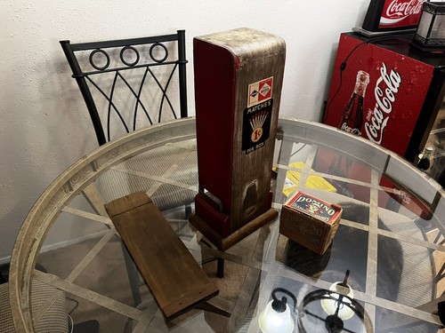 Vintage One Cent Penny Coin Op Matchbook Dispenser Vending Machine ...