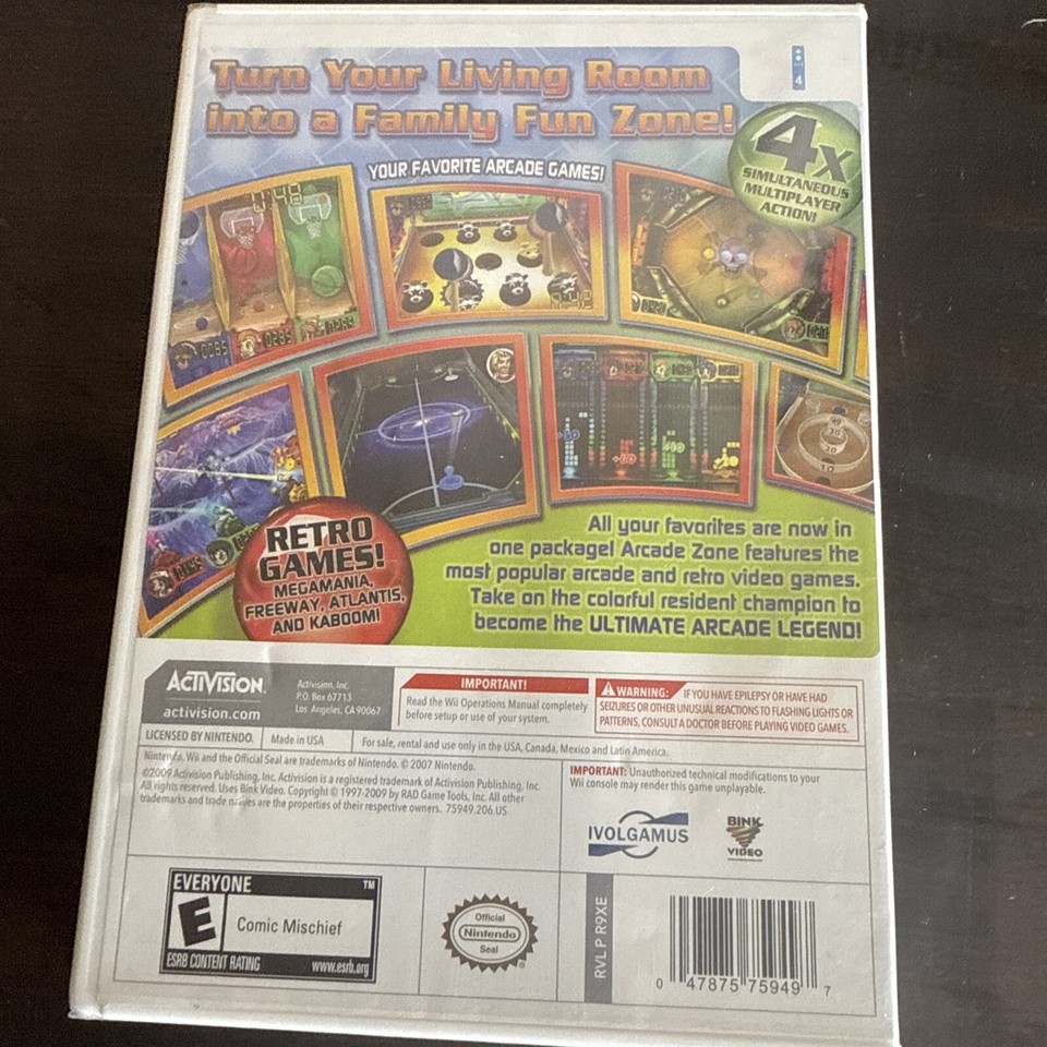 Nintendo Wii Arcade Zone, Complete w/Instructions- new 47875759497 | eBay