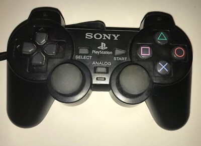 Sony Playstation OEM SCPH-10010 Black Controller Untested | eBay