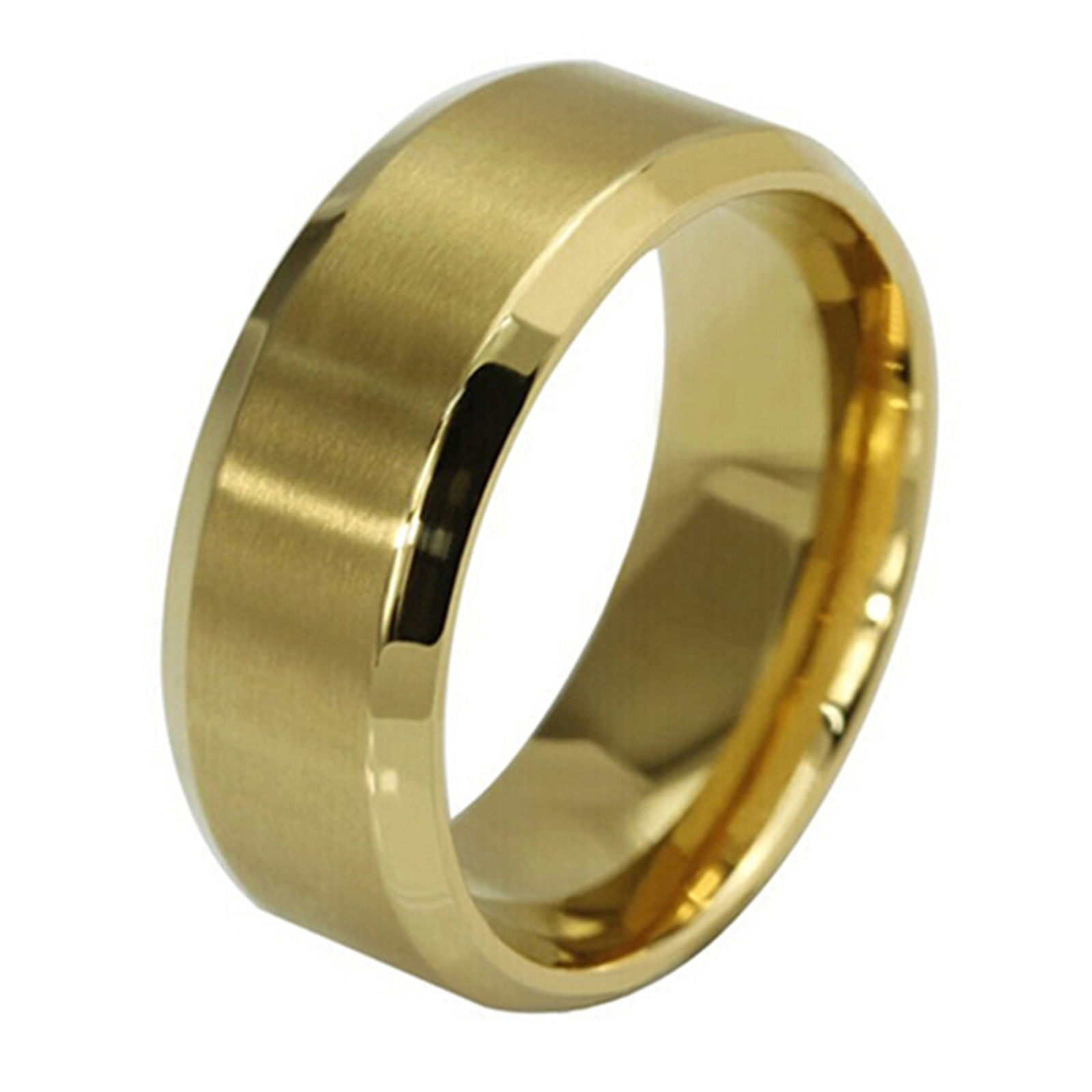 Punk Ring Cool Easy to Match Couple Titanium Steel Finger Ring Circlet ...