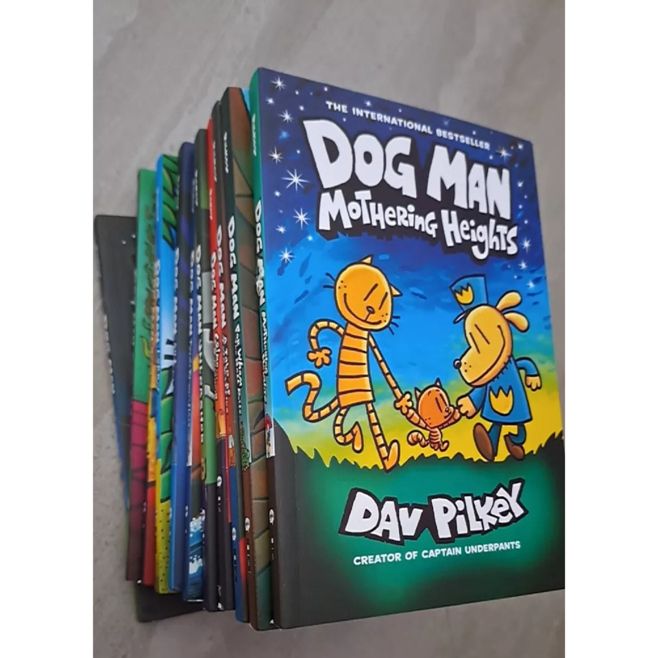 Dog Man Series Dogman Children's Collection 1-17 Books Set by Dav ...