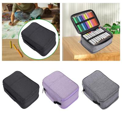 300 Slots Colored Pencil Organizer 5 Layer Pouch Marker Carrying Pouch ...
