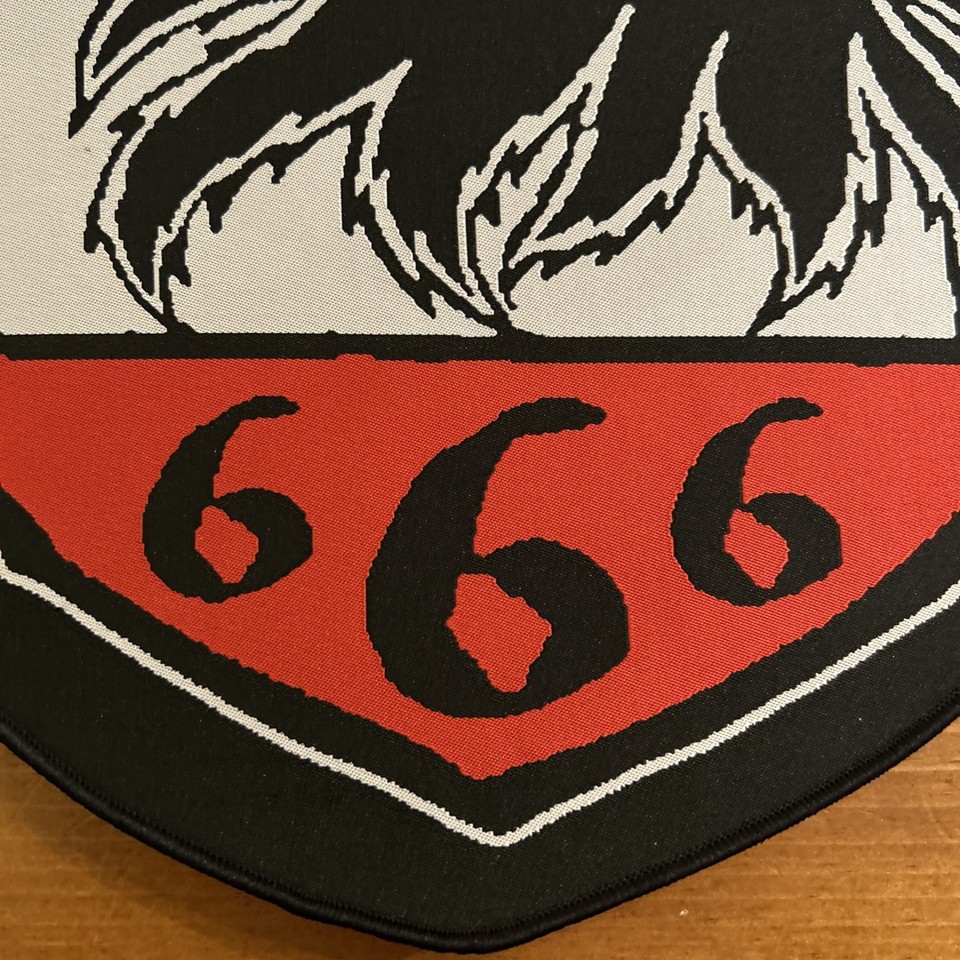 DESTROYER 666 Band Logo Large BACK PATCH Embroidered Shield Death Metal ...