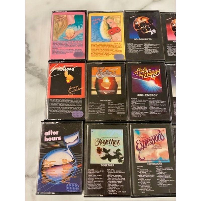 19 K-Tel Cassette Tape Lot - 70s 80s Pop Rock Easy Listening Hits Mix ...