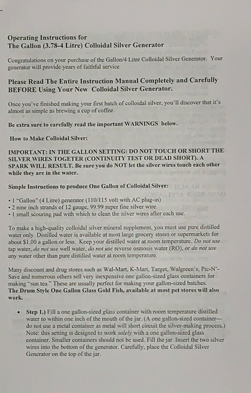 The Bulk Batch Gallon Colloidal Silver Generator. | eBay