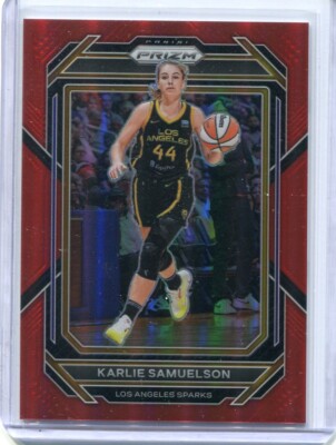 Karlie Samuelson 2023 Panini Prizm WNBA SP Red Prizm 63/199 Los Angeles ...