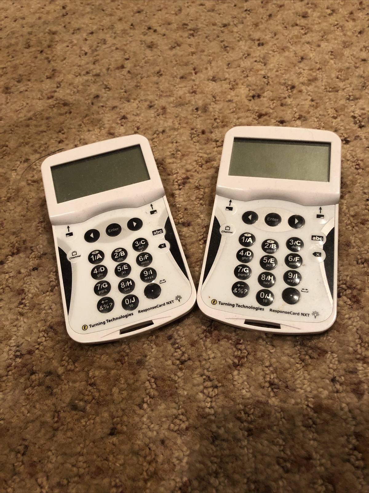 2 Turning Technologies ResponseCard NXT Clicker RCXR-02 Keypad/Remote ...