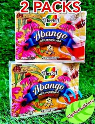 2 Packs TE DE ABANGO Tea Propoleo Equinacea 50 bags 0.03 each 100% ...