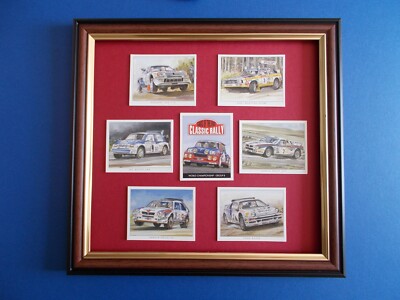 CARS OF THE 80S CLASSIC RALLY CARDS MOUNTED AND FRAMED | eBay