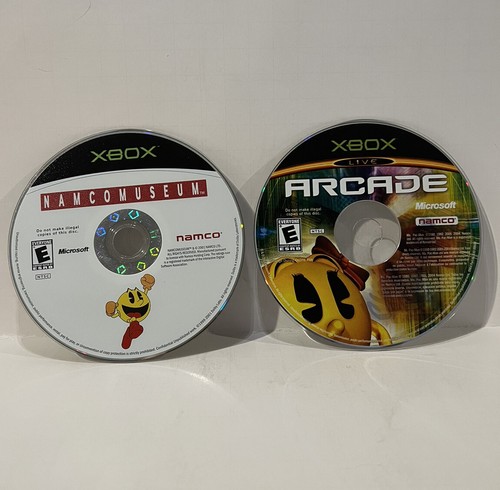 Original XBOX Live Arcade Ms. Pac-Man Disc & Namco Museum Disc Only ...
