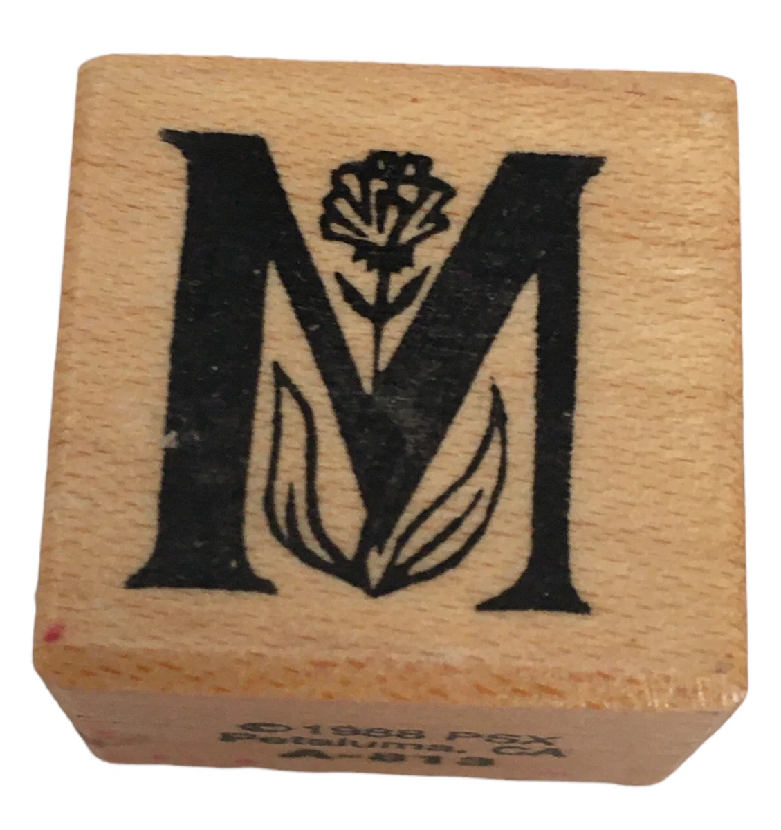 Monogram Stamp Letter M