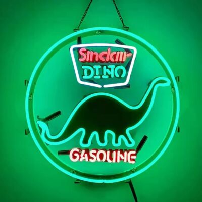 16"x16" Sinclair Dino Gas Neon Sign Light Lamp Decor With HD Vivid ...