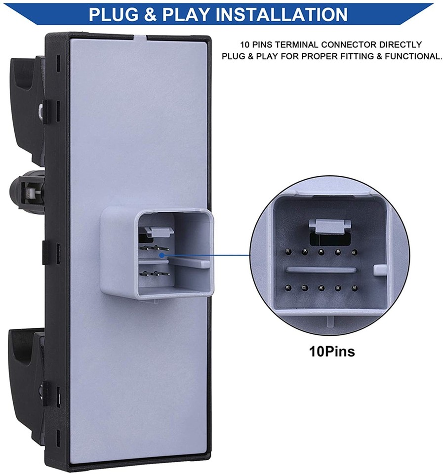 Power Window Switch Control for VW Jetta Golf Passat CC Tiguan Rabbit ...