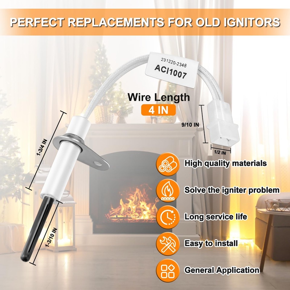 201657-03S 201657-03 Furnace Hot Surface Ignitor Compatible With ...