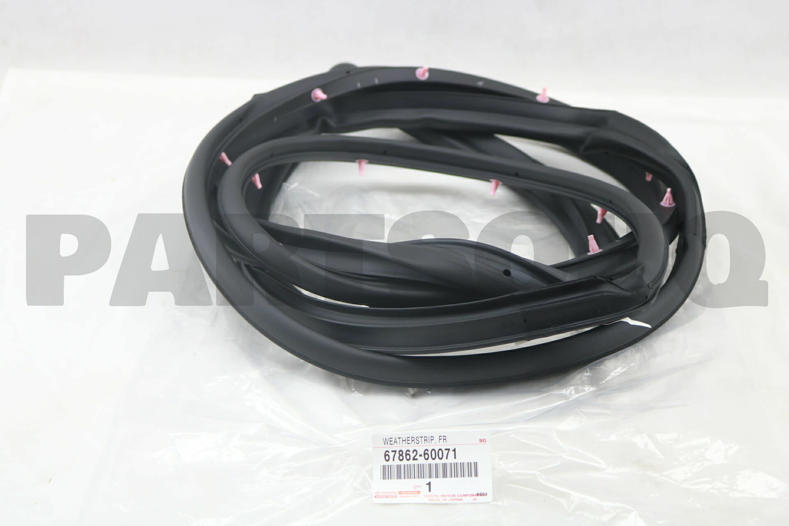 6786260071 Genuine Toyota WEATHERSTRIP, FRONT DOOR, LH 67862-60071 | eBay