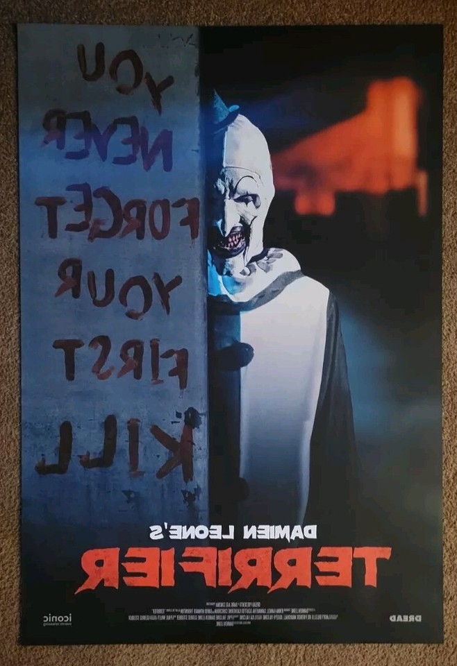 Terrifier 1 re-release Art the Clown 27x40 1-Sheet DS Movie Poster ...