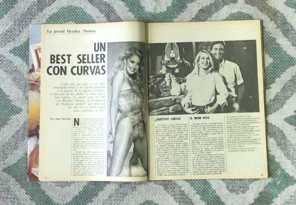 HEATHER THOMAS Magazine CROMOS COLOMBIA 1983 | eBay