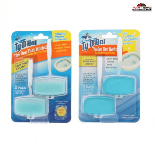 4 Rim Hanger Toilet Bowl Cleaner Freshener Spring Clean Scent ~ NEW | eBay