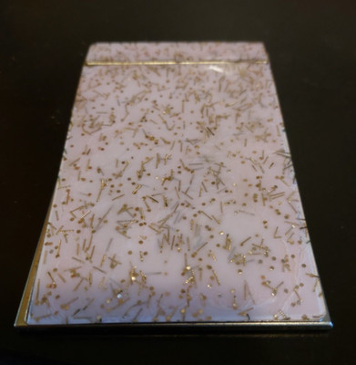 Vintage MCM Desk Notepad Holder By Park Sherman Pink Gold | eBay