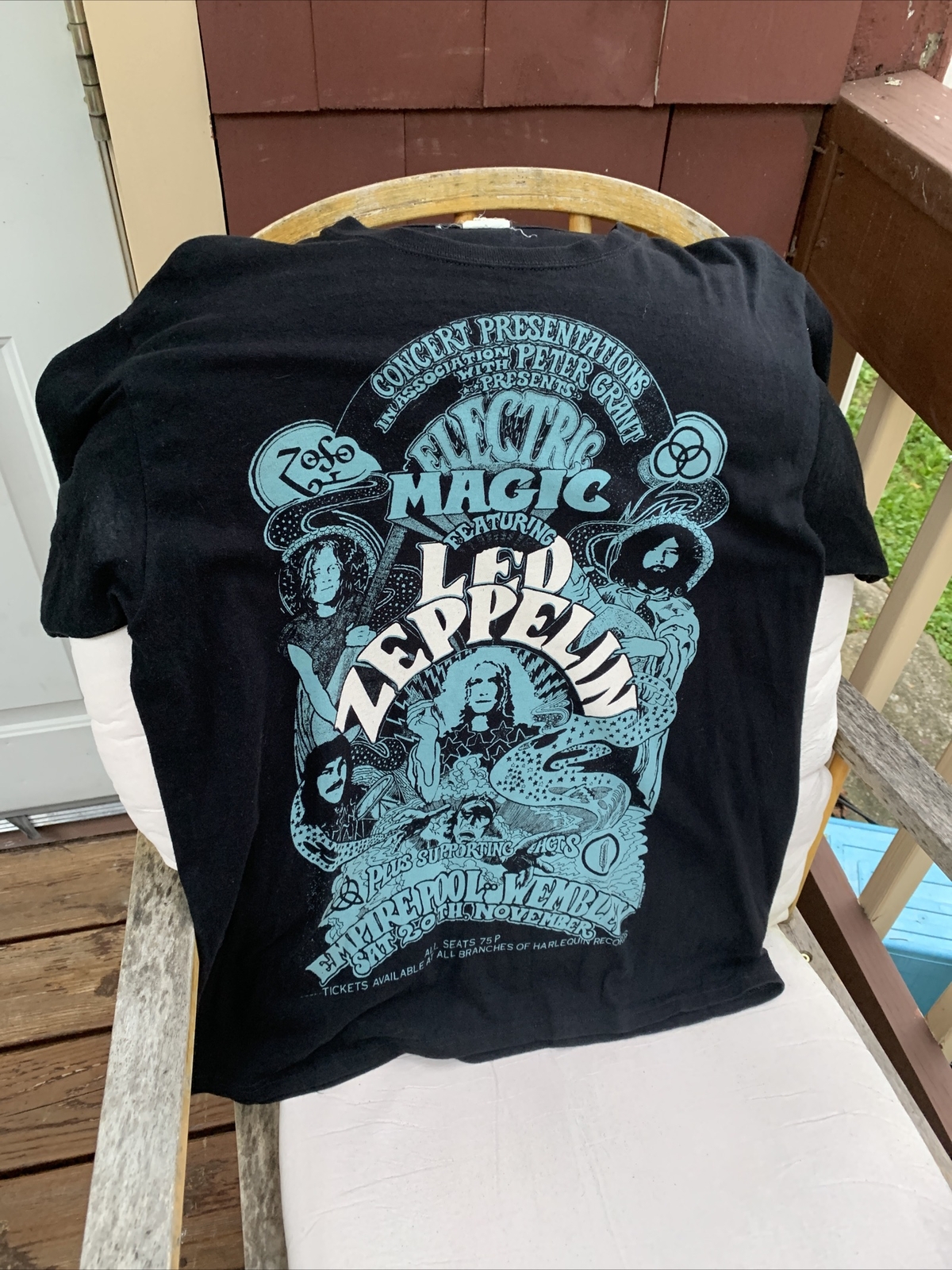 Electric Magic Featuring LED ZEPPELIN Rock Black T-Sh… - Gem