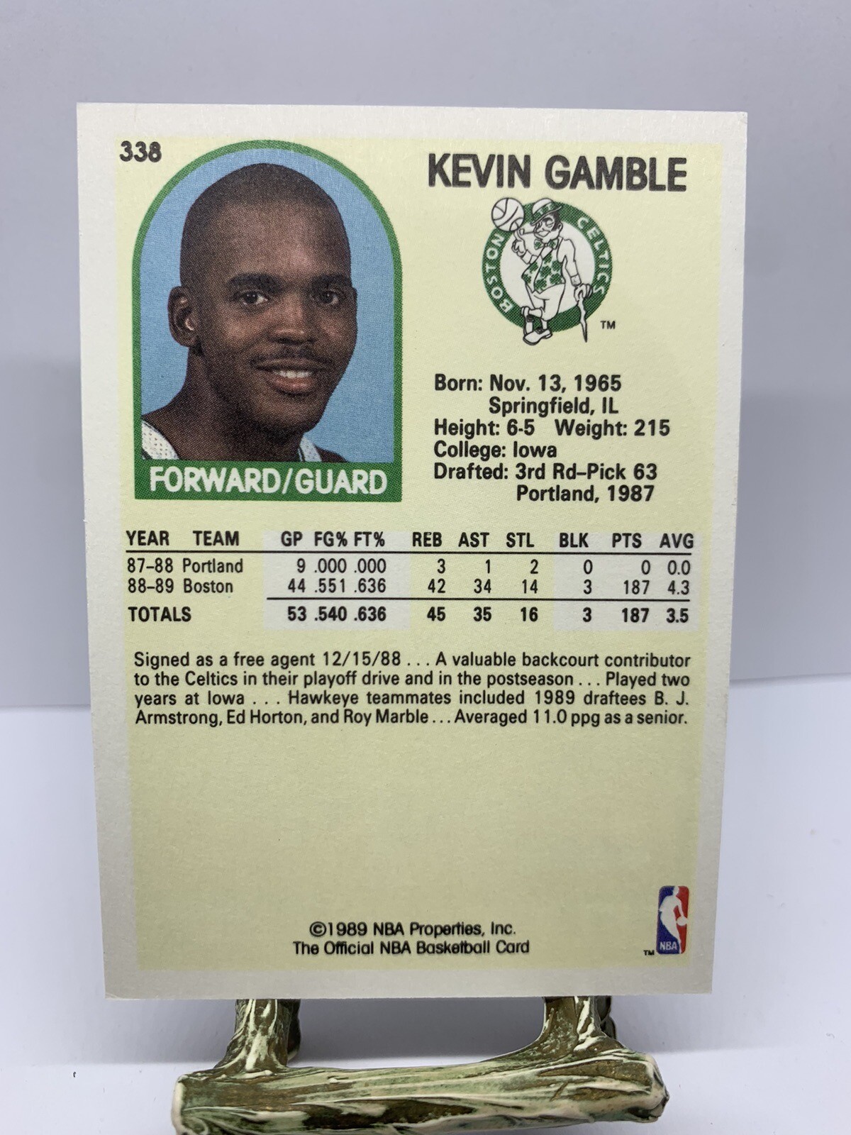 1989-90 NBA Hoops - #338 Kevin Gamble (RC) for sale online | eBay