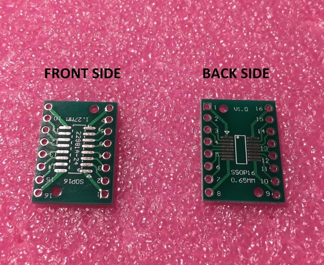 5 PCS SOP16 SSOP16 TSSOP16 To DIP16 0.65/1.27mm IC Adapter PCB Board | eBay