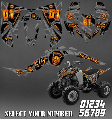Yamaha Raptor 350 graphics kit 2004 2006 2009 to 2014 decals stickers ...