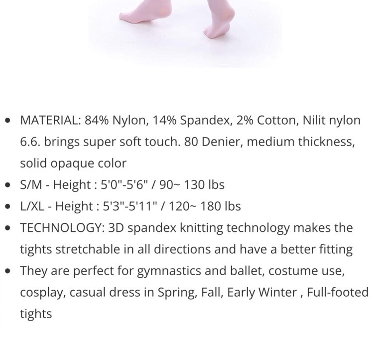 EVERSWE Women's 80 Den Soft Opaque Tights, Women's Tights PINK Size S/M ...