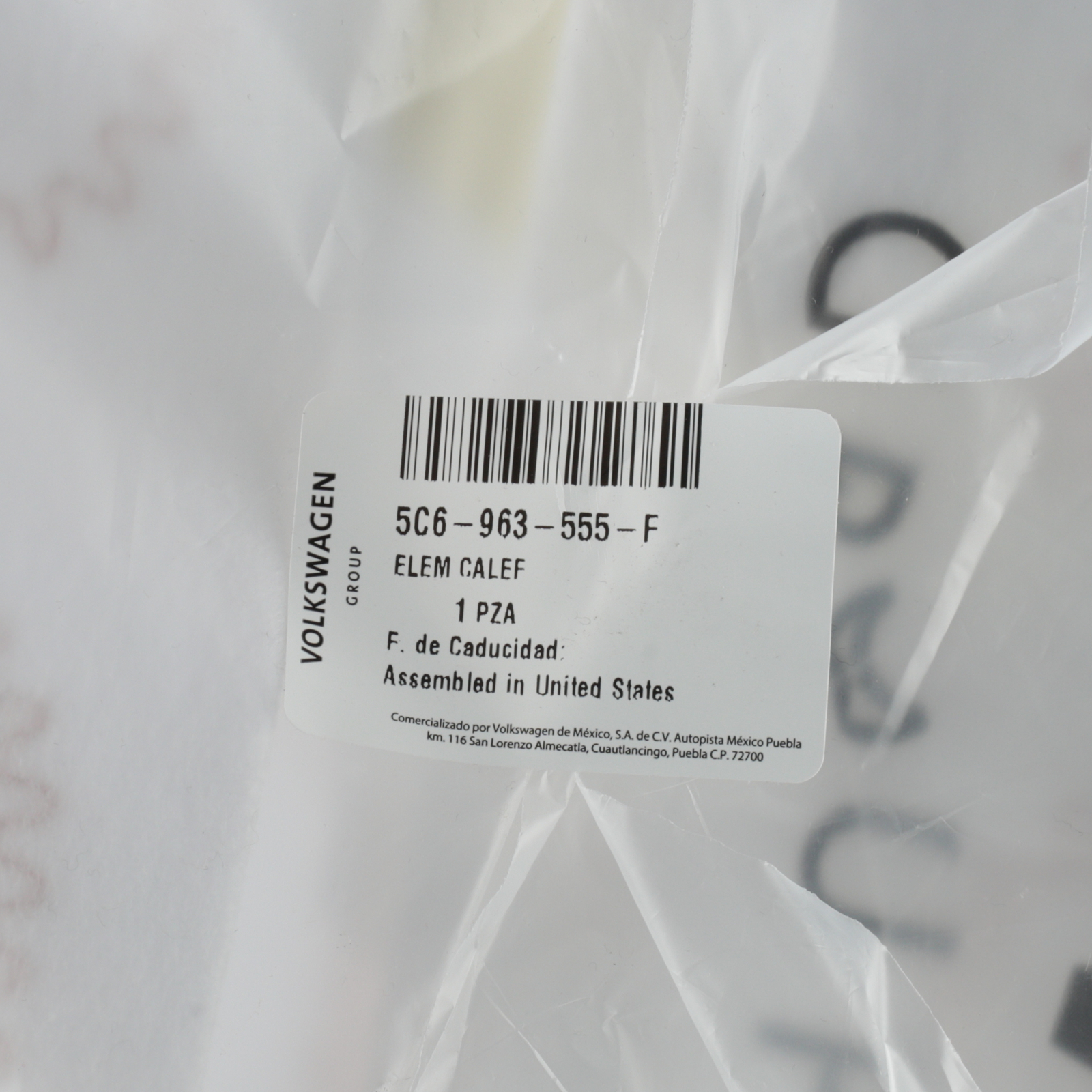 VW Volkswagen OEM 13-14 Jetta Seat Heater-element 5C6963555F for sale ...