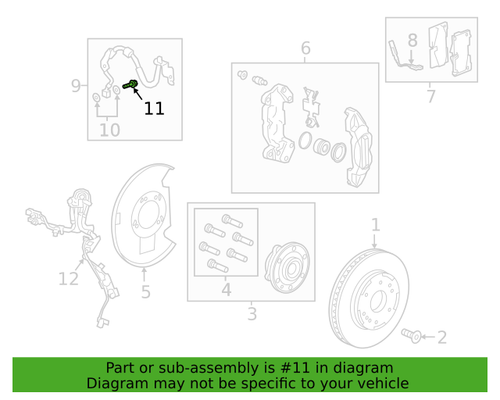 ( 1 ) GENUINE GM 11569590 Brake Caliper Hose Banjo Bolt | eBay