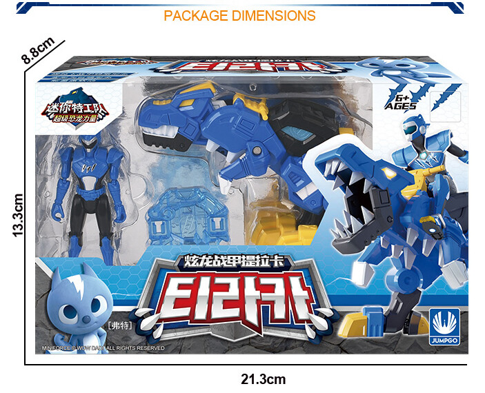 Miniforce Super Dino Power TRANS HEAD Armorbot T-Rex Dinosaur Figure ...