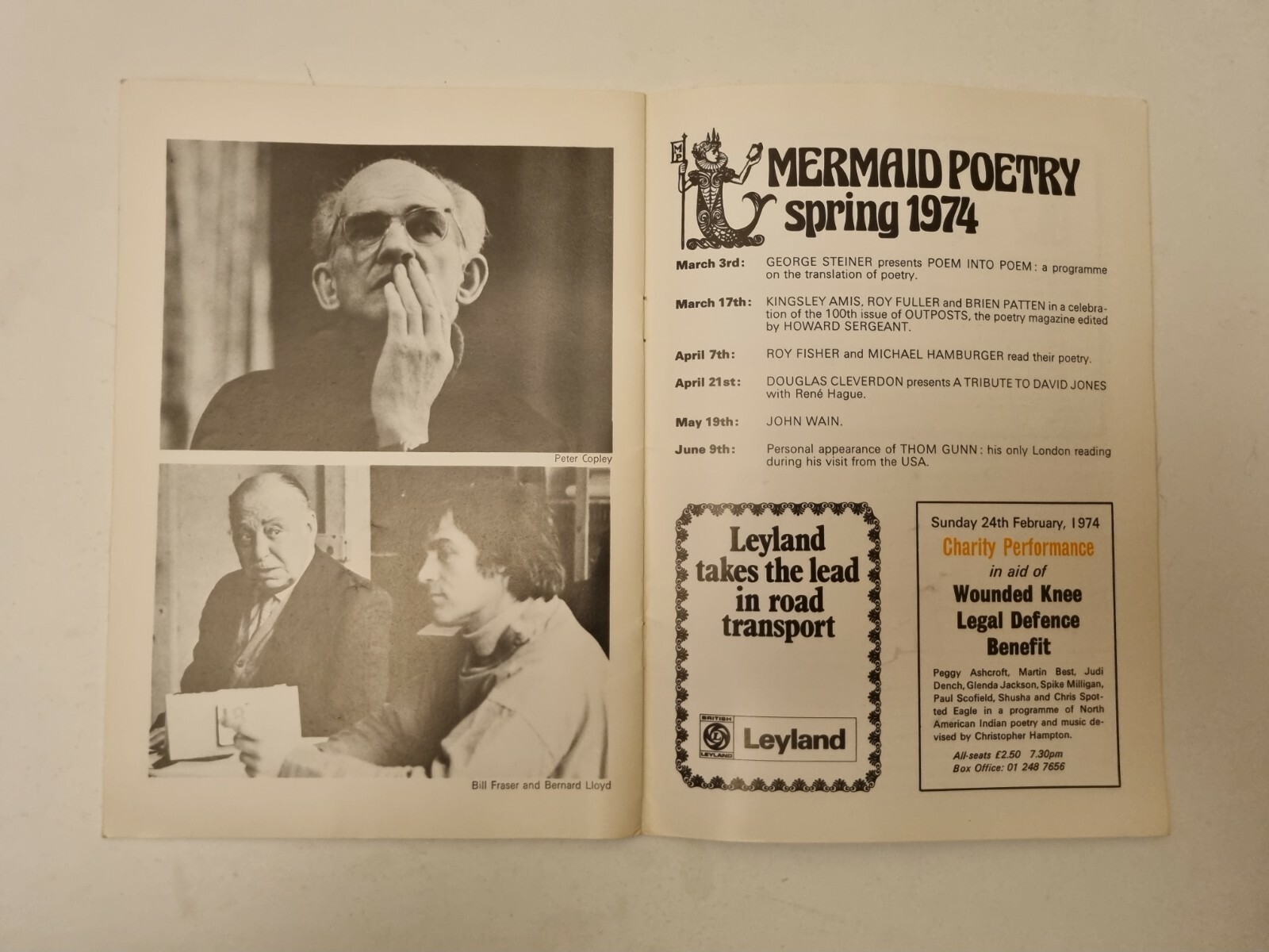 SOMETHING'S BURNING PETER COPLEY ELSE EIDE RONALD EYRE BILL FRASER ...