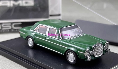 BSC 1:64 Green 300SEL W109 AMG 6.8 Sedan Classic Model Diecast Metal ...