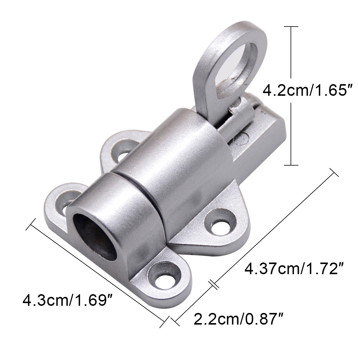 NEW Aluminium Alloy Spring Automatic Latch Self-Closing Bounce Sliding ...