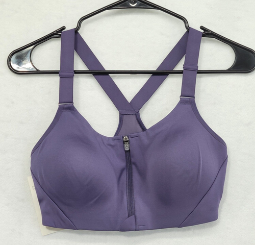 Women's High Support Zip-Front Bra All in Motion Purple 34C | eBay
