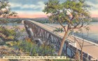 Hurricane Deck Bridge The Lake of The Ozarks Missouri postcard linen ...