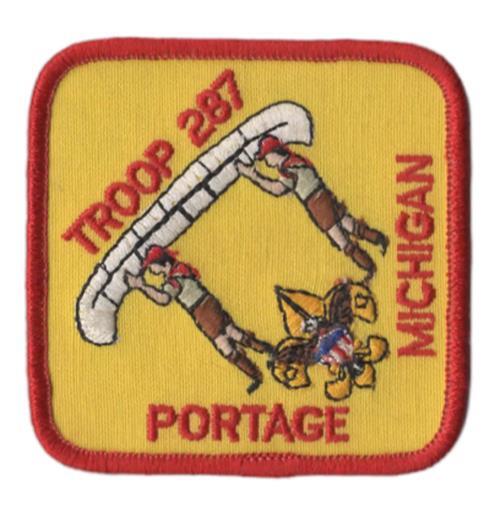 Troop 287 Portage Michigan BSA Patch RD Bdr. [VA-4812] | eBay