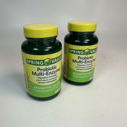 X2 Spring Valley Probiotic Multi Enzyme Digestive Formula Tablets 200 ...