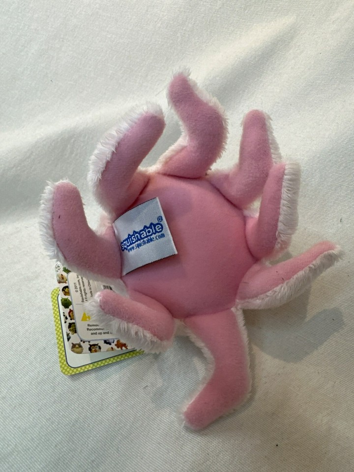 Squishable Micros Pink Octopus Plush Keychain With Blue Clip W/ Hang Tag | eBay