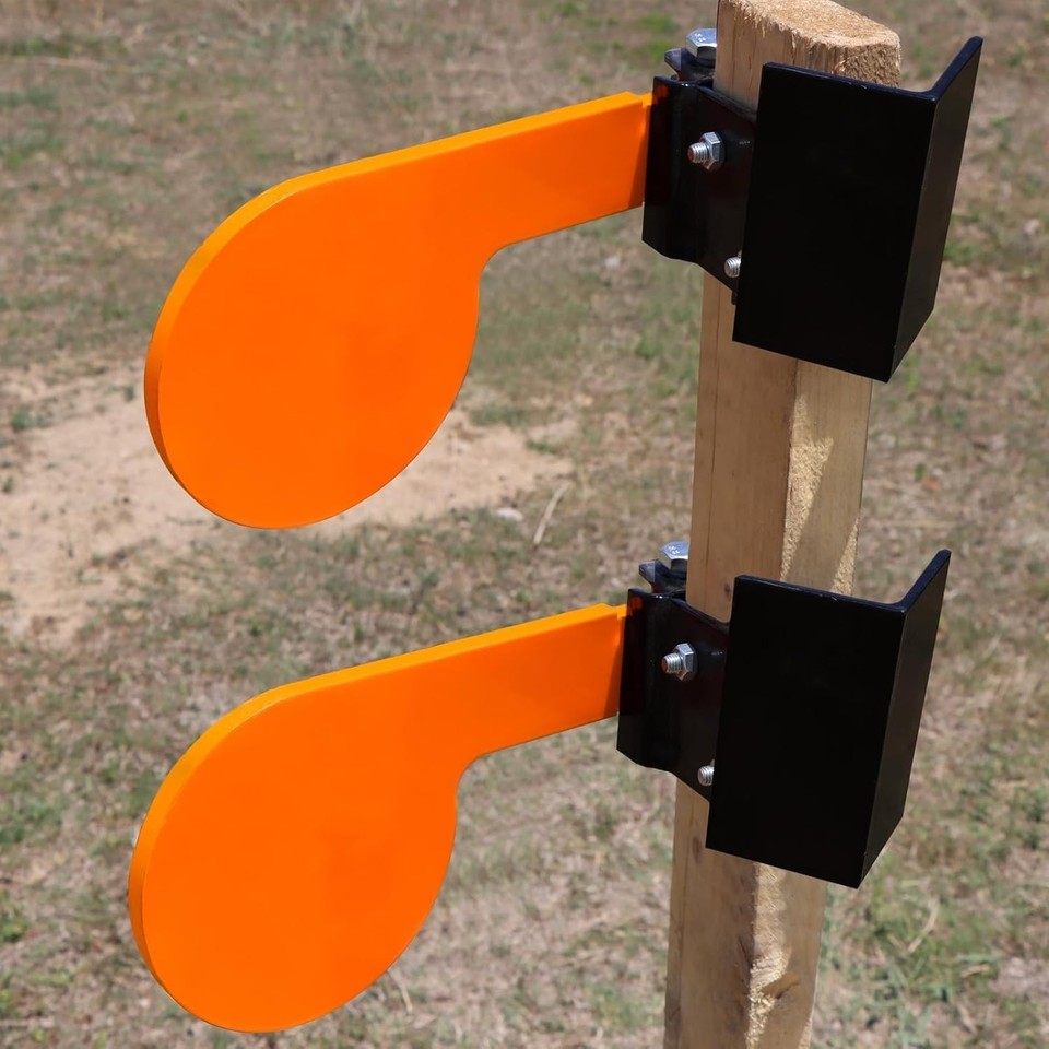 6" x 3/8" AR500 Dueling Tree Paddle Set Reactive Steel Dueling Tree ...