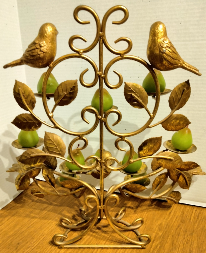 VINTAGE CHRISTMAS BRASS "PARTRIDGE IN A PEAR TREE" ORIGINAL PEAR ...