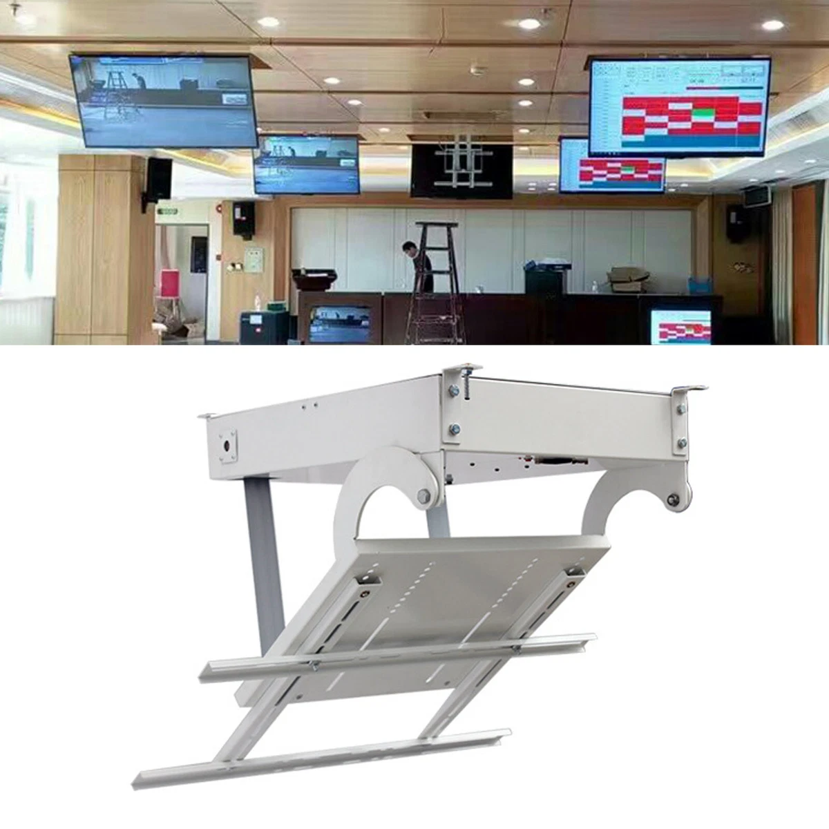 Flat Screen Tv Fold Down Ceiling Mount | Shelly Lighting