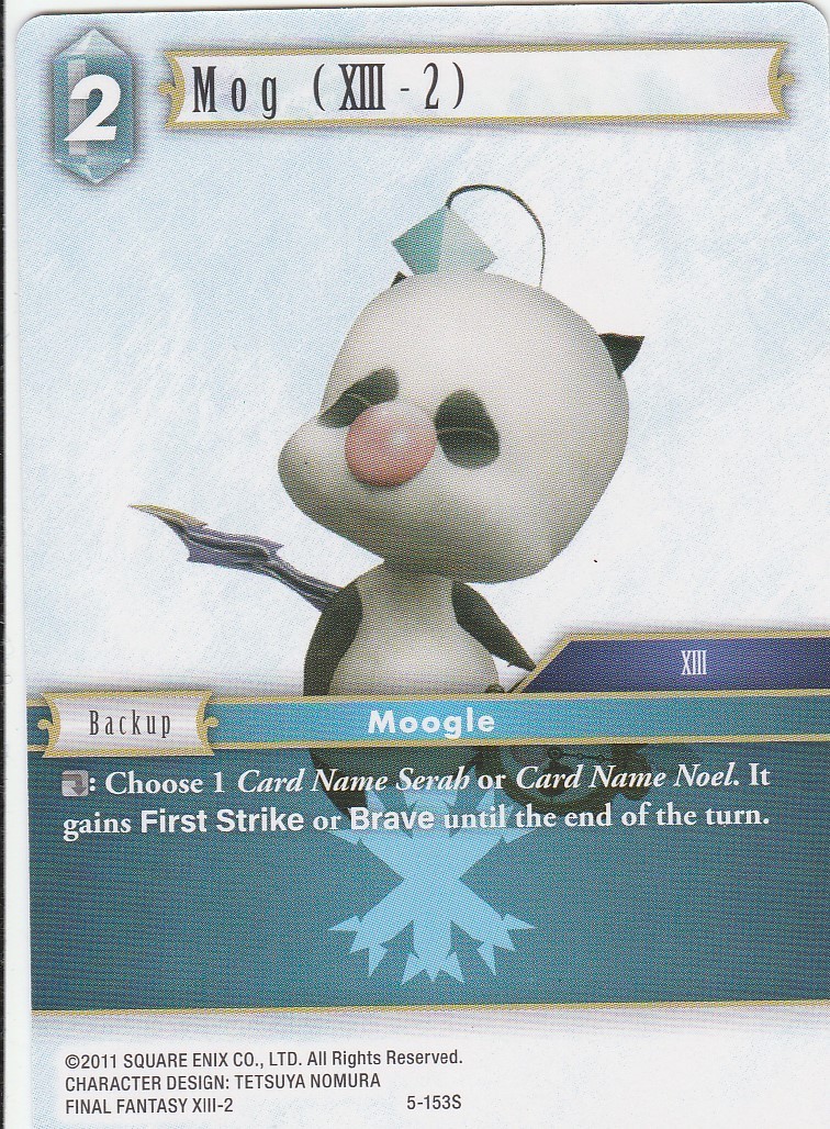 FINAL FANTASY TCG 1 X MOG (XIII-2) 5-153S - N0T FOIL - WATER | eBay
