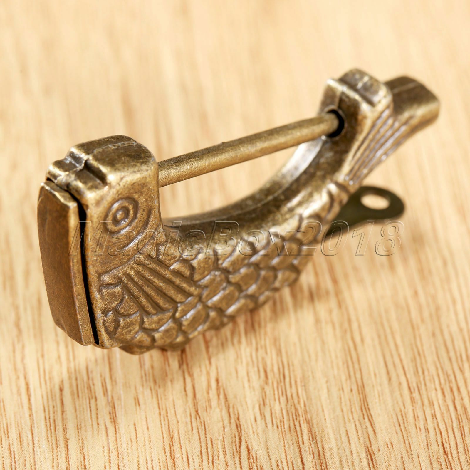 Chinese Dynasty Style Cupboard Door Knock Pull Handles Hasp Latch ...