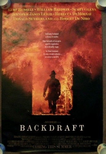 BACKDRAFT (1991) Film Poster - (Russell, Baldwin, DeNiro) | eBay