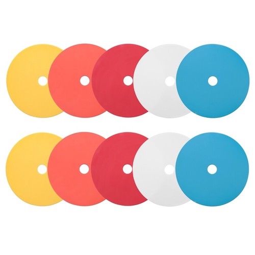 10Pack Flat Disc Markers Non-Slip Spots Markers Football Basketball ...