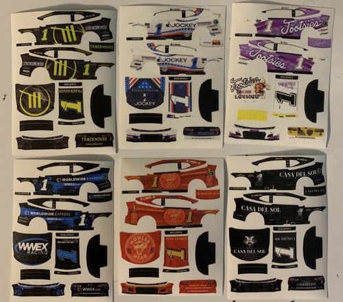 Lot Of 6 Custom Ross Chastain #1 NASCAR 1/64 Scale Peel & Stick Decals ...
