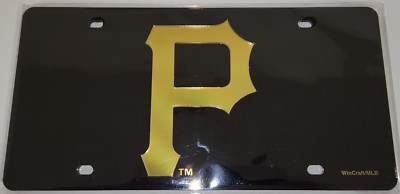 Pittsburgh Pirates MLB Black and Yellow Laser Tag License Plate ...