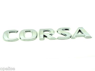 Genuine New VAUXHALL CORSA BOOT BADGE Opel Rear Corsa D 2006-2014 Corsa ...