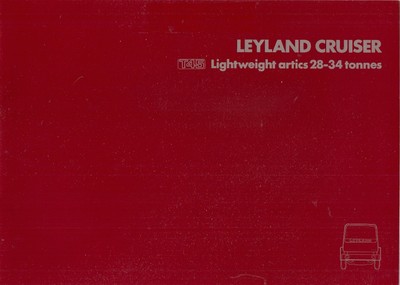 Leyland T45 Cruiser Early 1980s UK Market Sales Brochure 16.18 16.21 ...